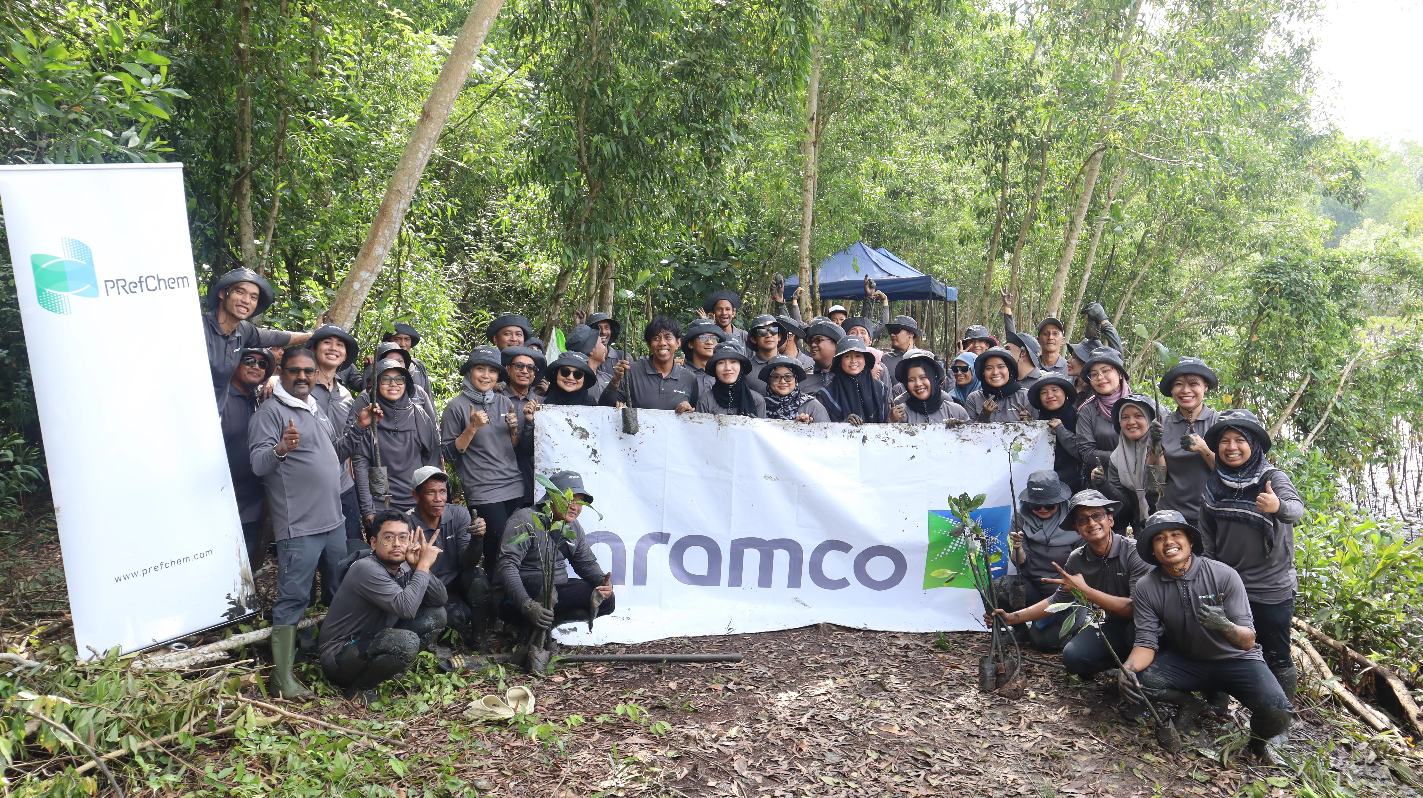 Aramco Malaysia plants 1,000 mangroves in Johor | Aramco Malaysia